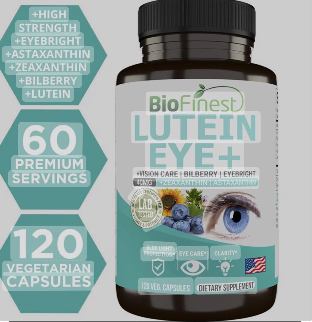 BioFinest Lutein Eye +, Health & Nutrition, Health Supplements ...