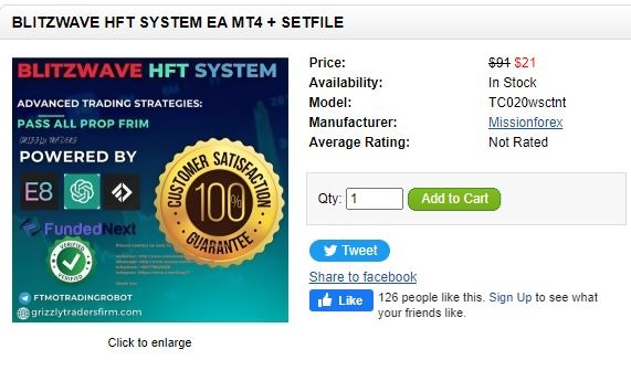 BLITZWAVE HFT SYSTEM EA MT4 + SETFILE, Computers & Tech, Parts ...