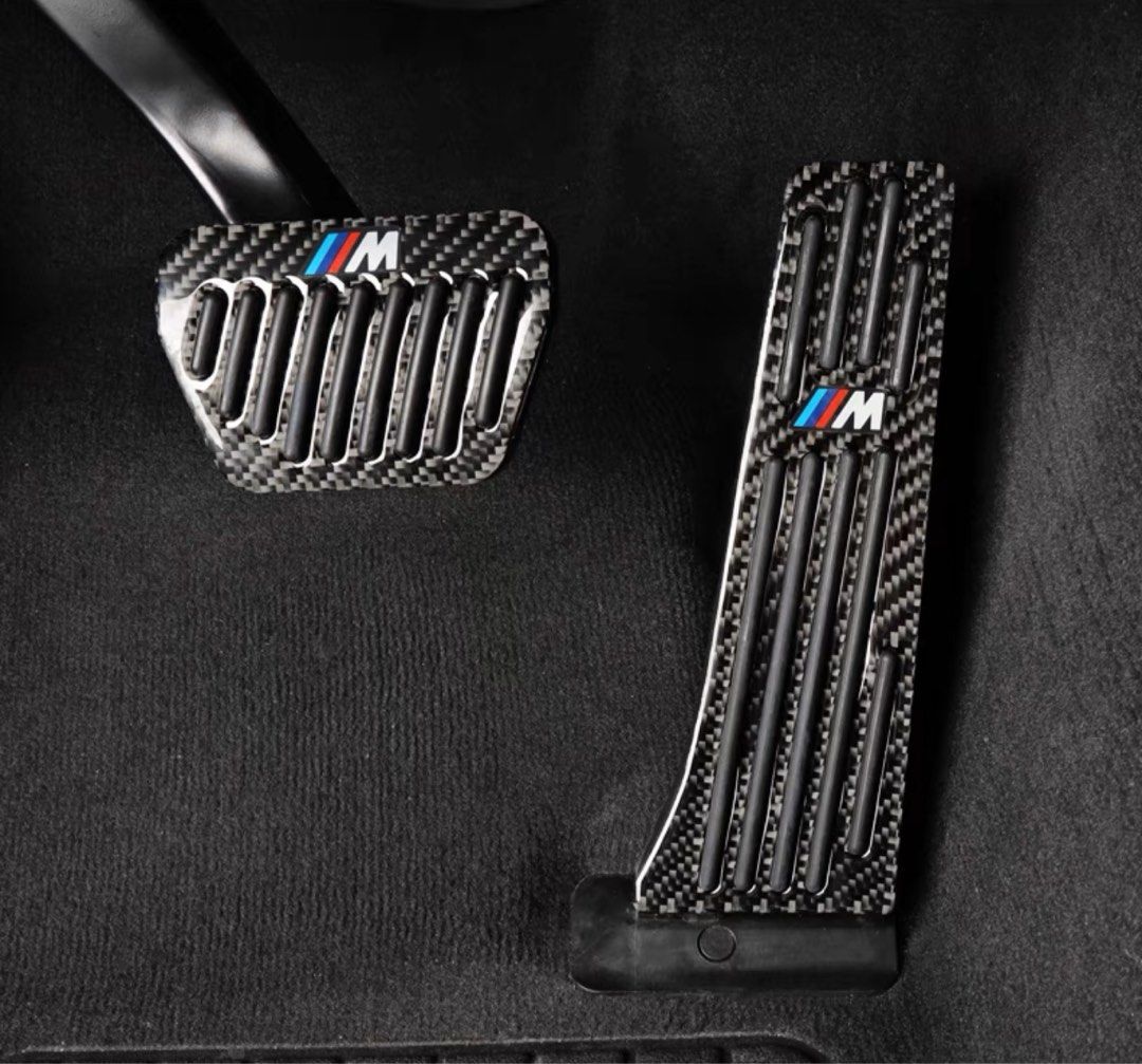 BMW M Sports Real CF Carbon Fiber Brake Pedal Acceleration Pedal ...