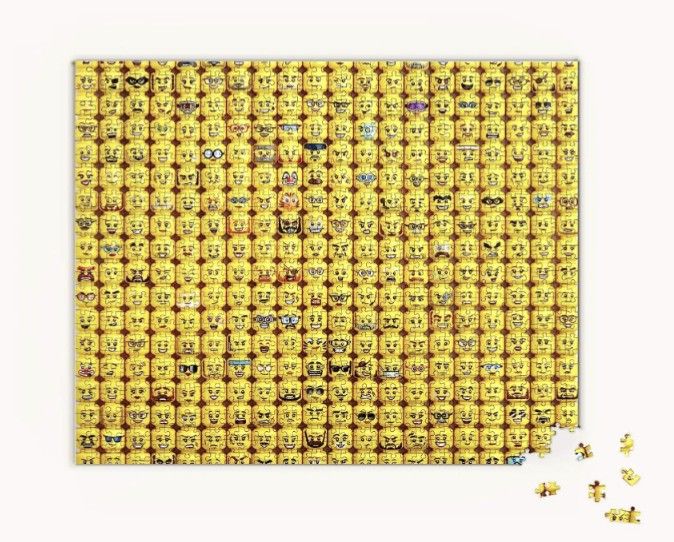 BN Brand New Authentic Lego Minifigure Minifigures Face Faces 1000 ...