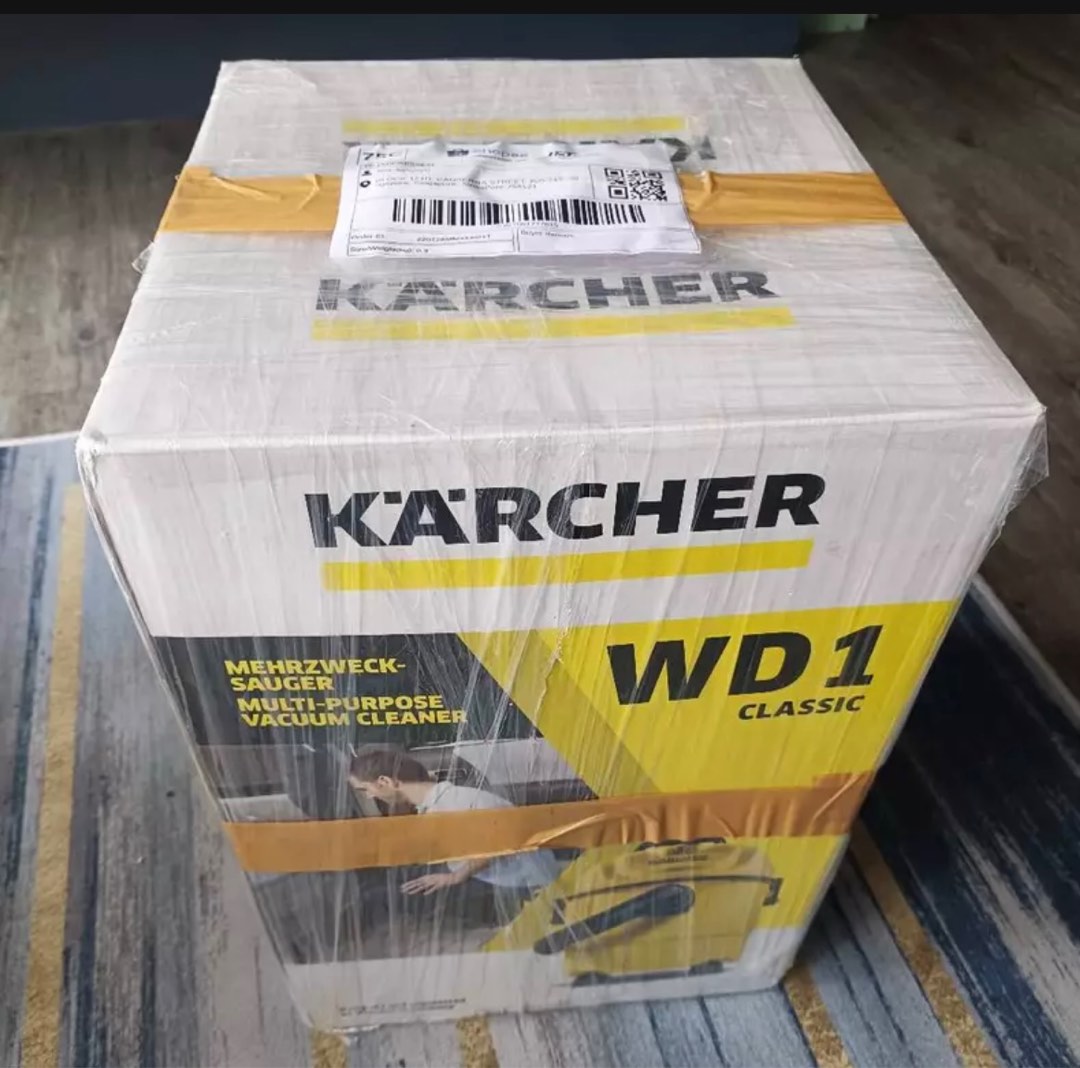 BNIB Karcher WD1 2 in 1 wet and dry vacuum cleaner, Furniture & Home Living, Cleaning & Homecare ...