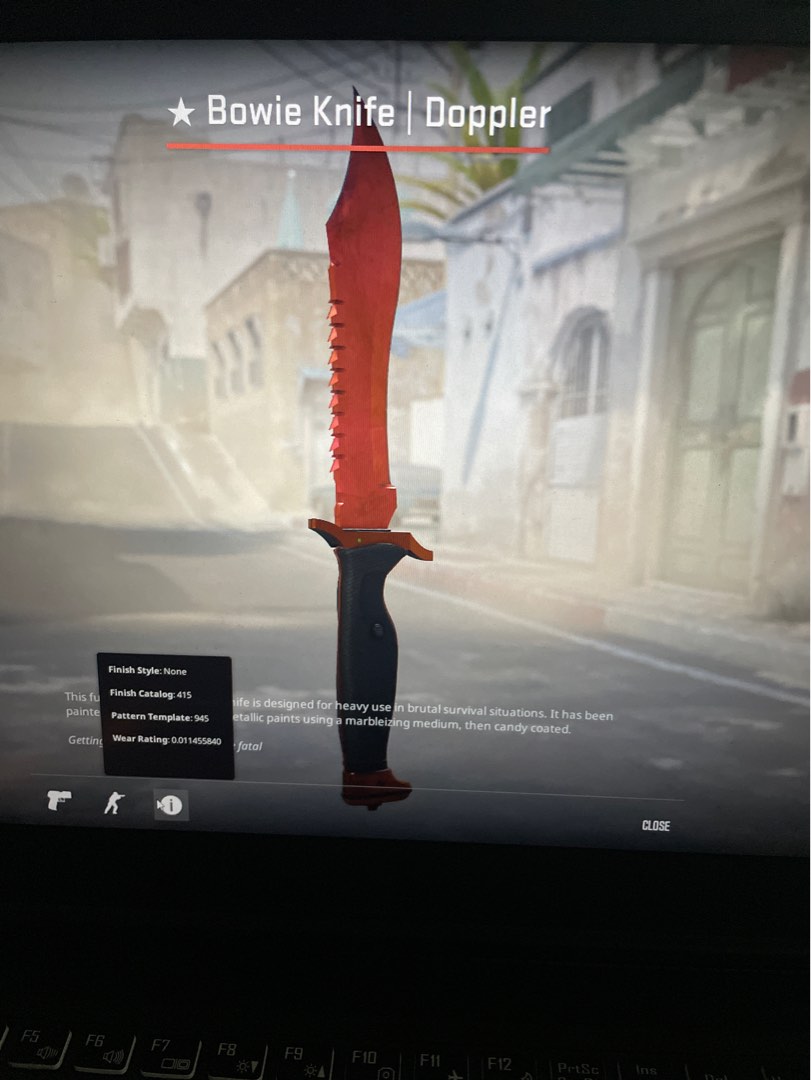 Bowie Knife Ruby Doppler, Video Gaming, Gaming Accessories, In-Game Products on Carousell