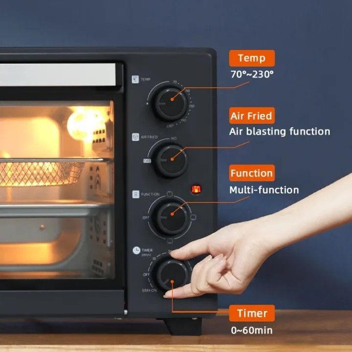 Brand New TJean 38L 1600W mechanical oven Air Fryer Oven Household New ...