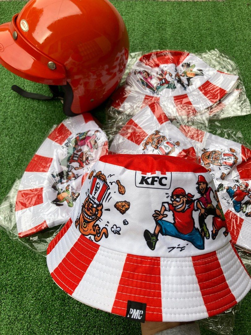 Bucket Hat Kfc Pmc Ujang, Men's Fashion, Watches & Accessories, Cap ...