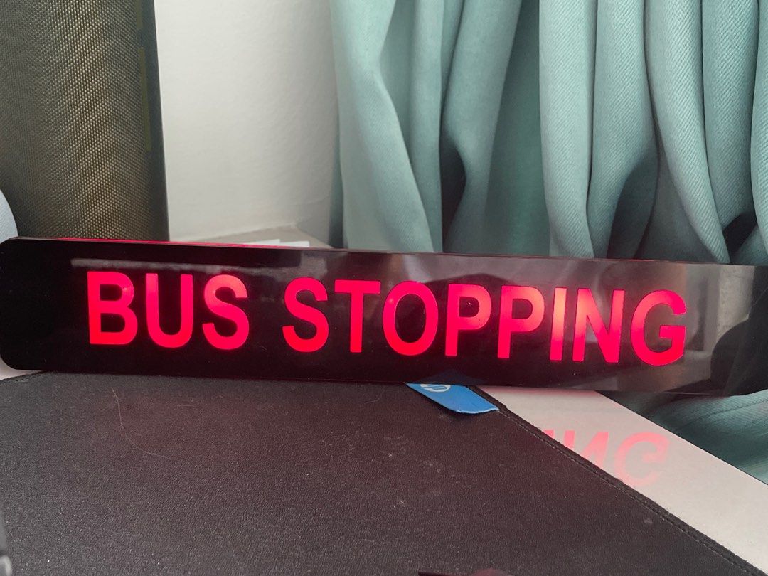 BUS STOPPING SIGN, Hobbies & Toys, Memorabilia & Collectibles, Vintage ...