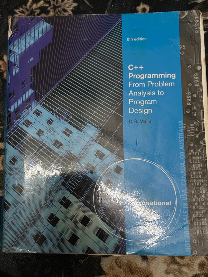 C++ programming by D.S Malik, Hobbies & Toys, Books & Magazines ... C++ programming by D.S Malik, Hobbies & Toys, Books & Magazines ...
