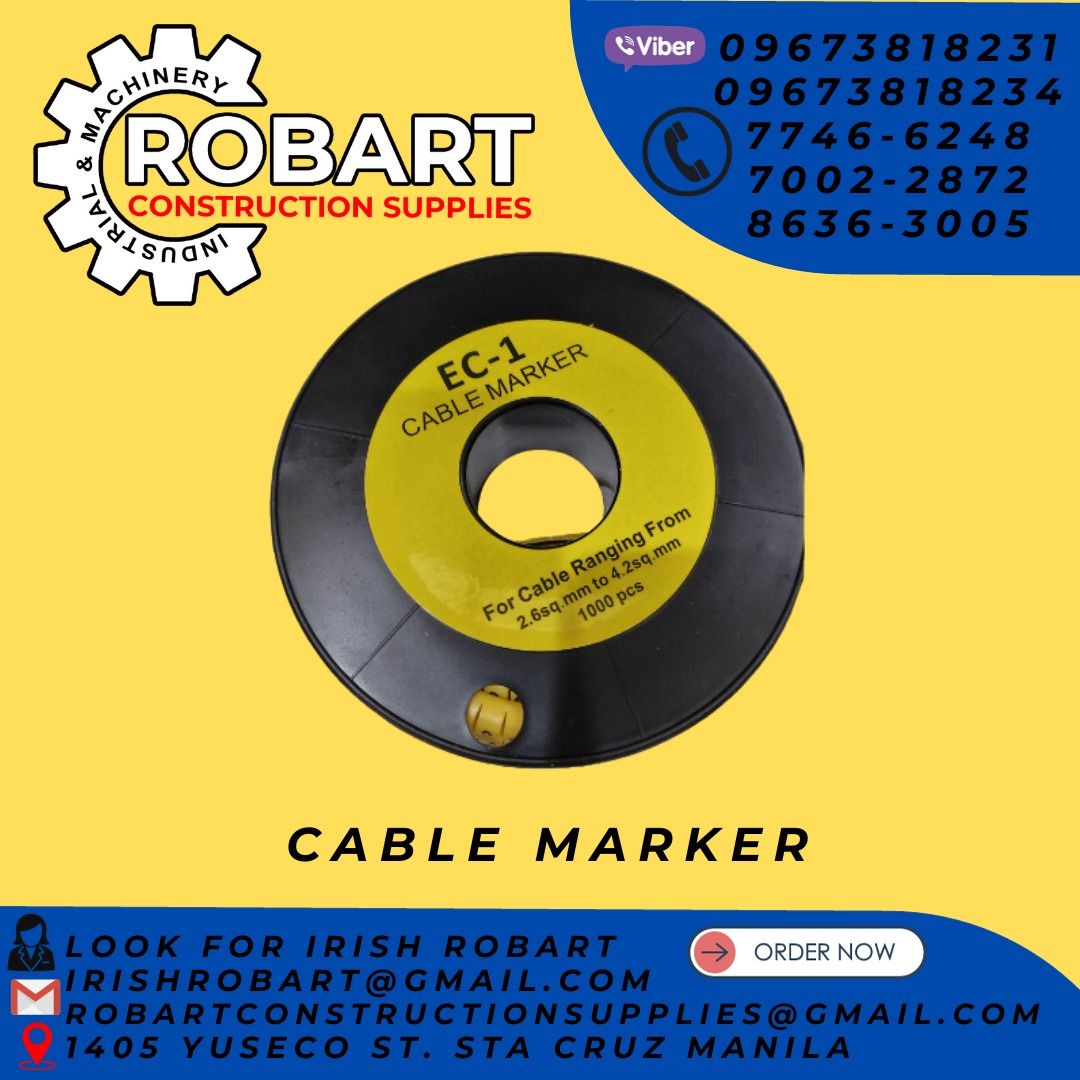 cable marker, Commercial & Industrial, Construction Tools & Equipment on Carousell