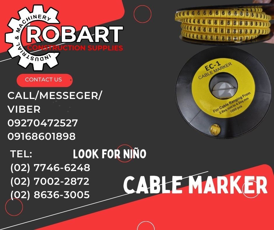 CABLE MARKER, Commercial & Industrial, Construction Tools & Equipment ...