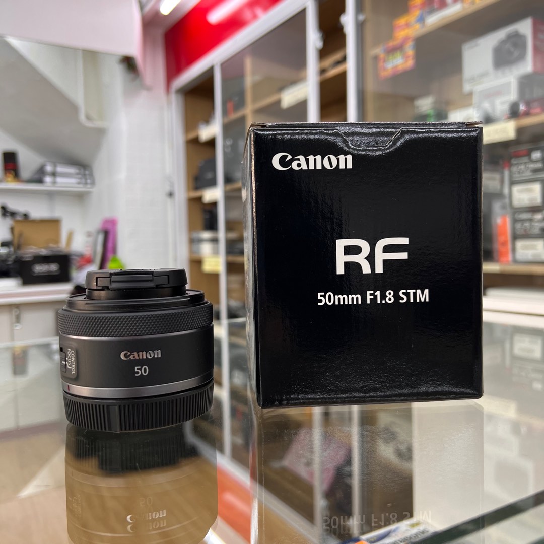 Canon RF 50mm F1.8 STM FREE FILTER with Box, Photography, Lens & Kits ...