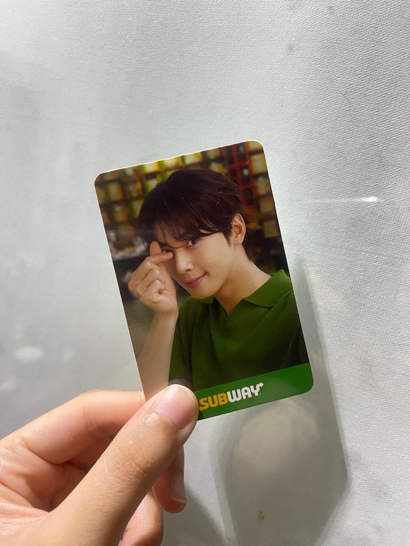 Cha eun woo x Subway photocard 1/4, Hobbies & Toys, Memorabilia ...