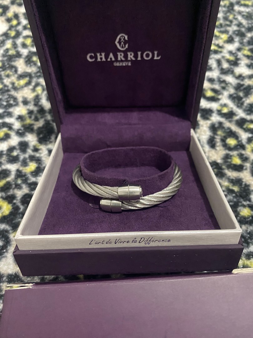 Charriol Bangle Classic Silver, Luxury, Accessories on Carousell
