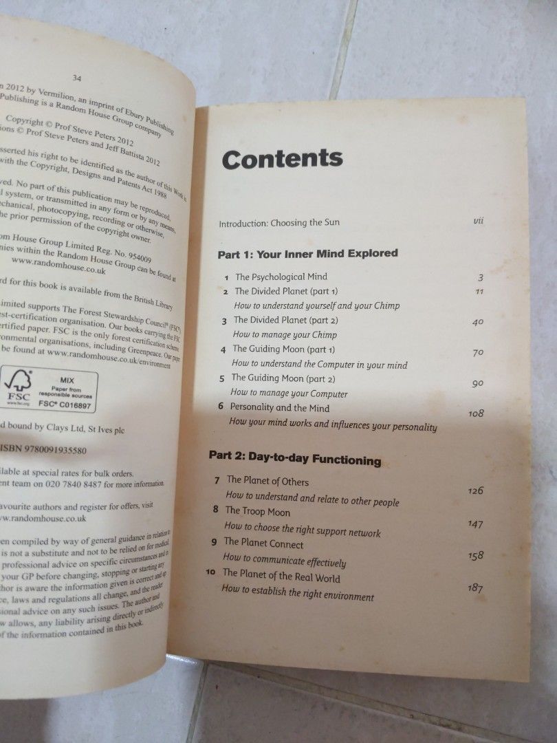 chimp paradox - mind management programme for success, Hobbies & Toys ...