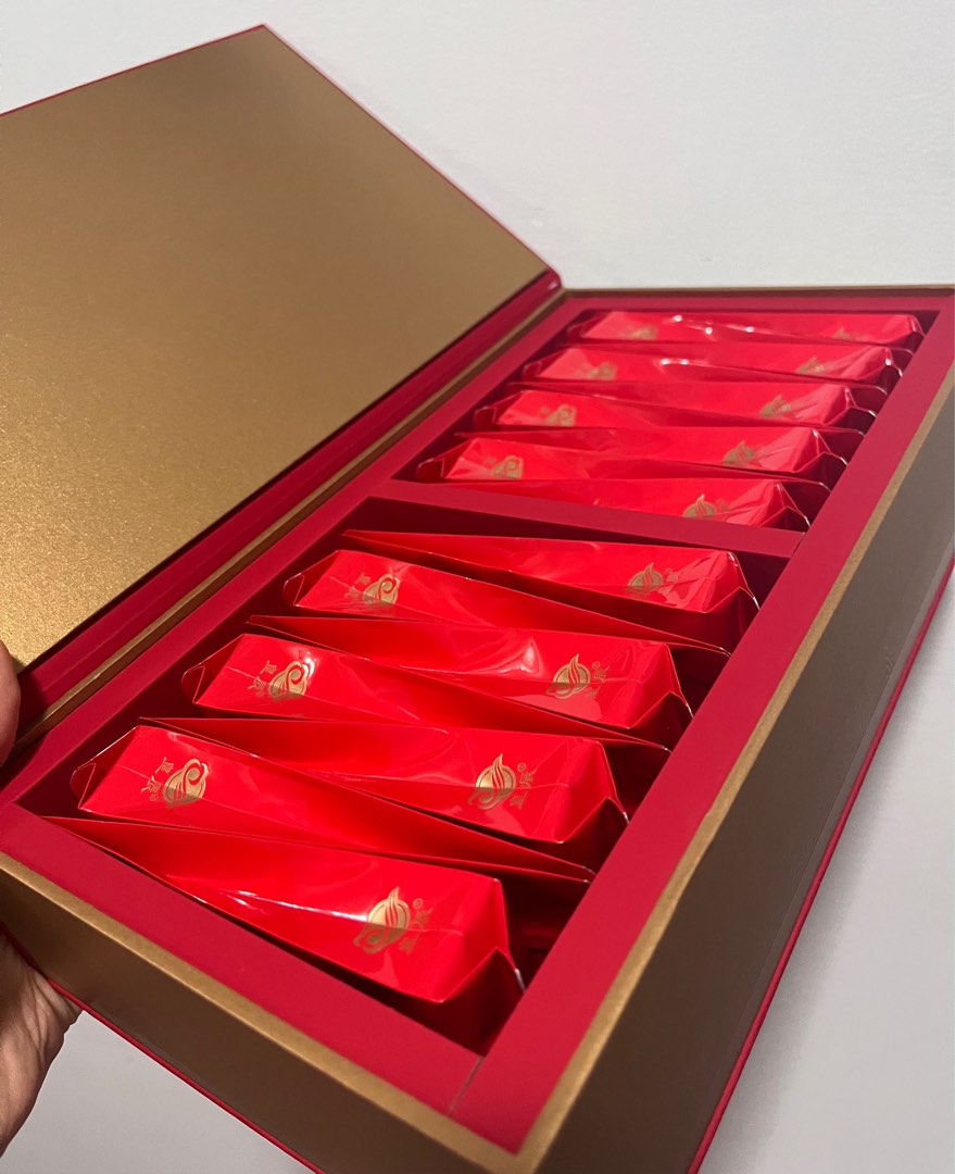 Chinese tea leaves gift set box 16 pack (获奖茶）in red box, Furniture ...