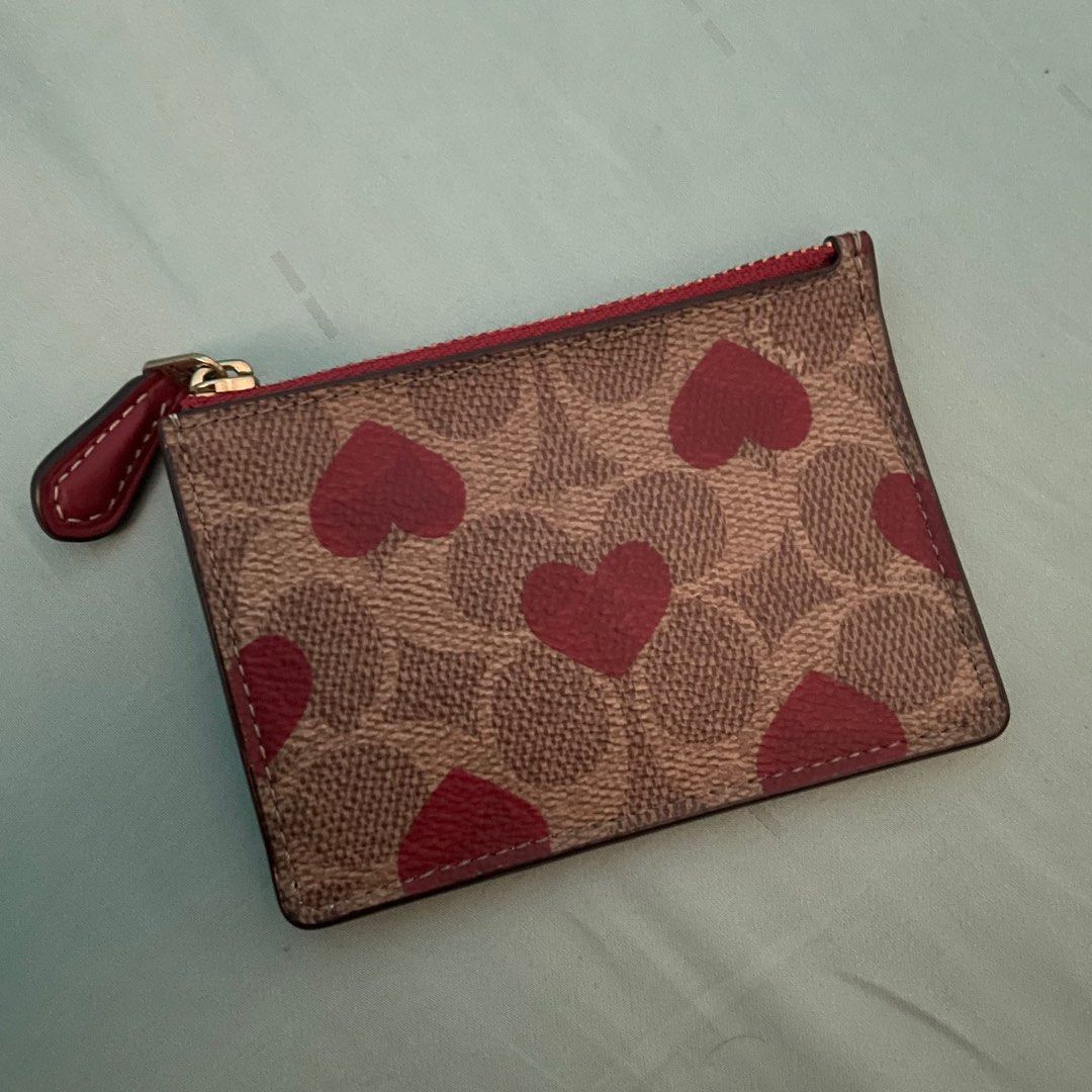 Coach Heart Card Holder, Women's Fashion, Bags & Wallets, Wallets ...
