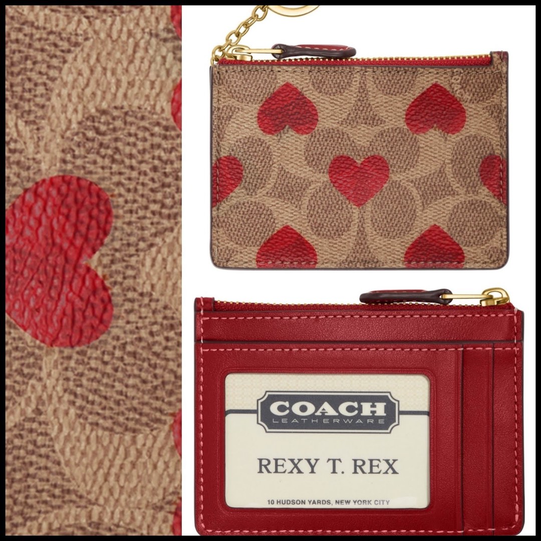 Coach Heart Card Holder, Women's Fashion, Bags & Wallets, Wallets ...