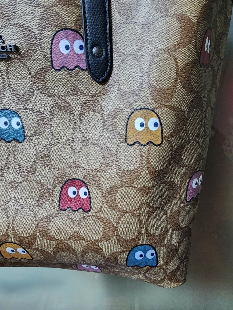 Coach Pac Man 2 way shoulder bag + pouch bag, Luxury, Bags & Wallets on ...