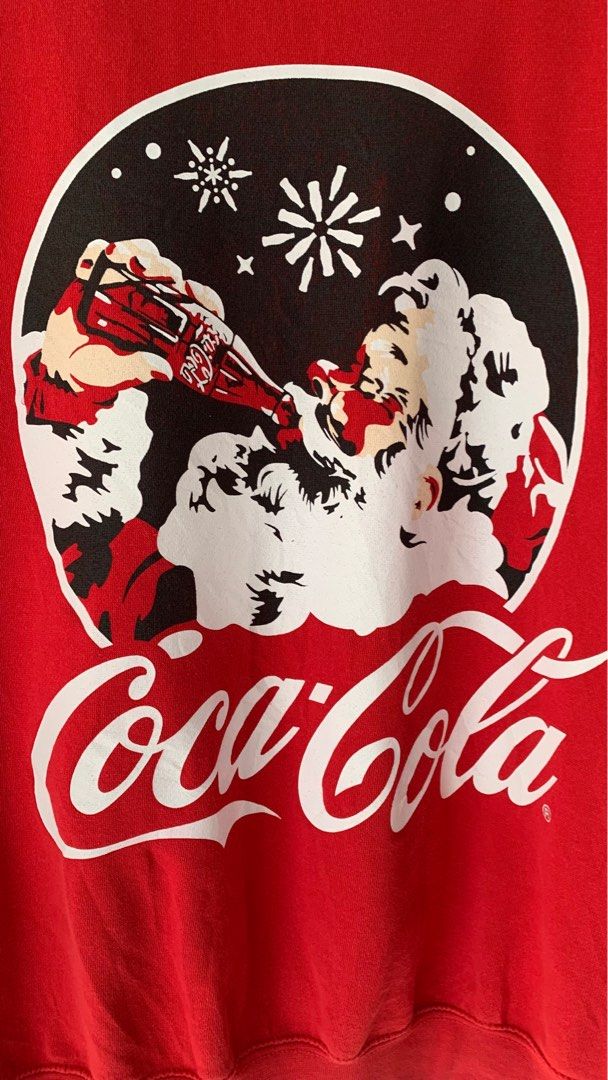COCA COLA CREW NECK BAGGY SWEATSHIRT, Men's Fashion, Coats, Jackets and ...