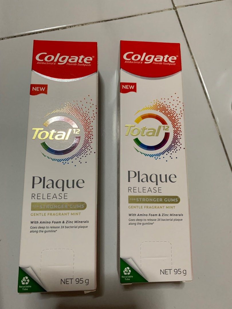 Colgate total plaque release gentle fragrant mint 95g, Beauty ...