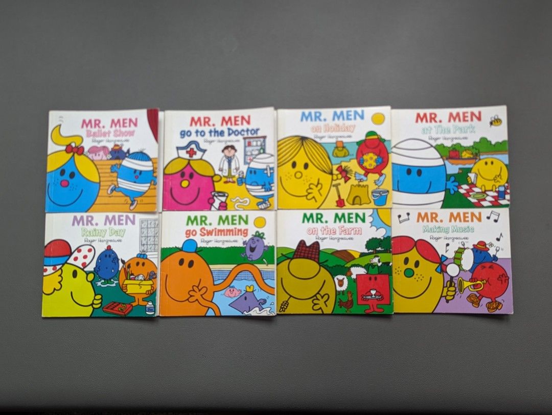 Complete set of 8 McDonald's Happy Meal Mr. Men books 2018, Hobbies ...