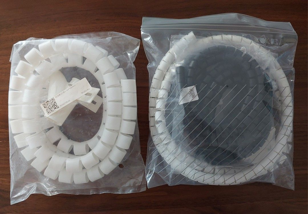 Computer Cable Management Tube White / Black, Computers & Tech, Parts ...