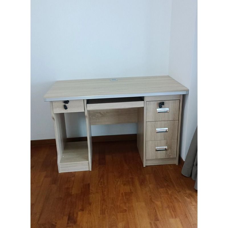 Computer Table 120/140cm Study Table *Drawer with Lock* Free Assembly ...