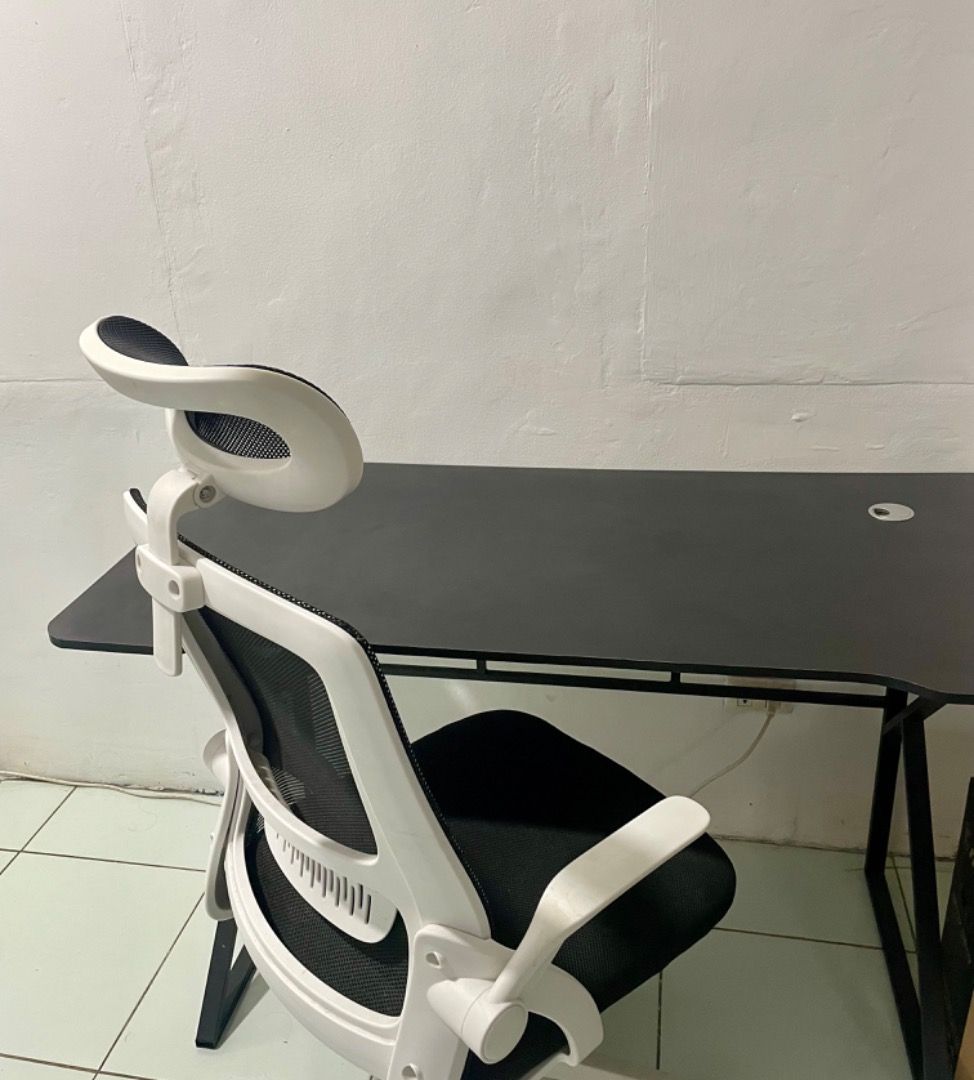 Computer Table & Ergonomic Chair, Furniture & Home Living, Furniture ...