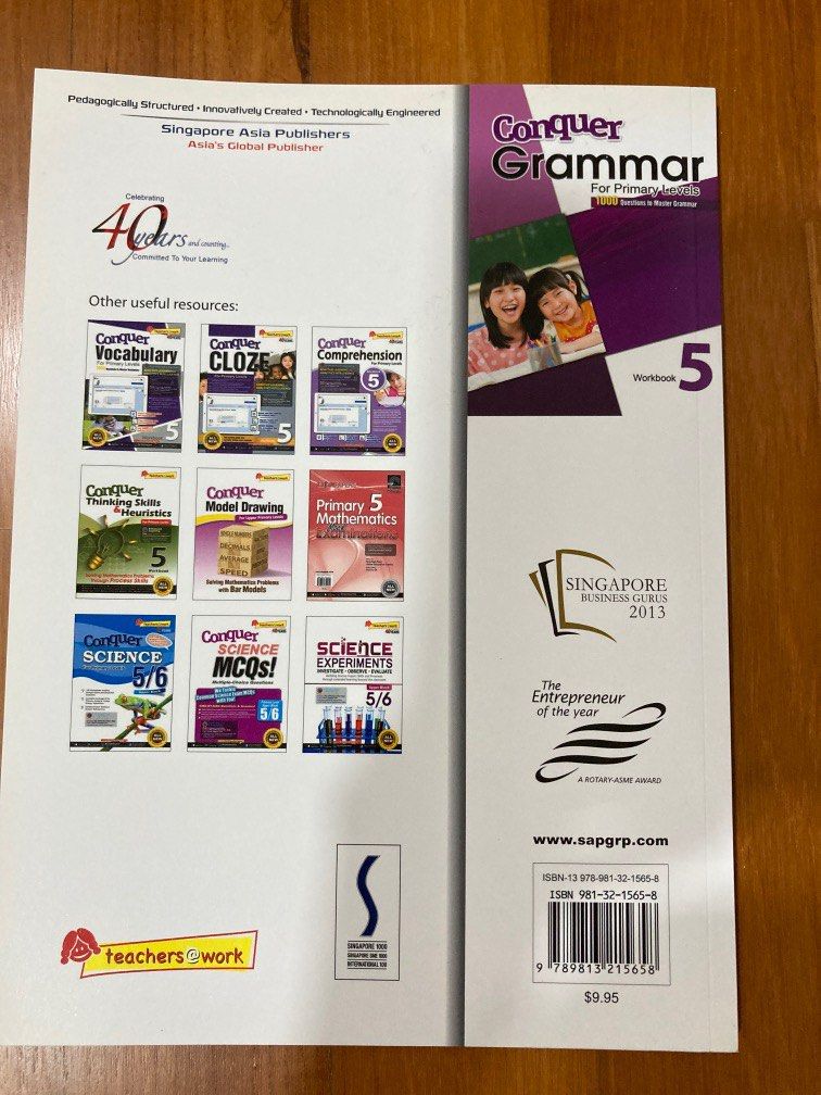 Conquer Grammar Workbook 5, Hobbies & Toys, Books & Magazines, Assessment Books on Carousell