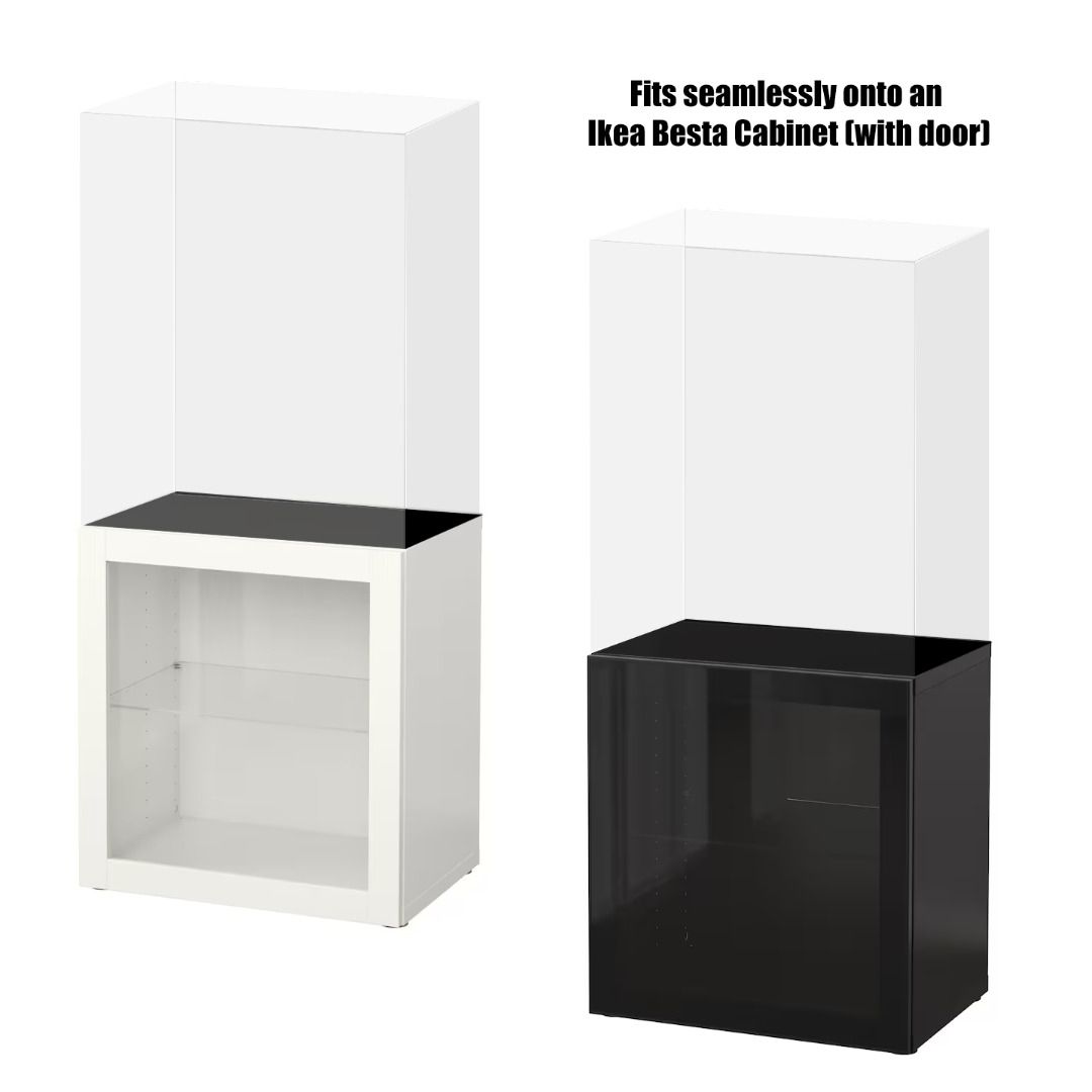 Custom 5mm Thick Acrylic Display Case with Dual Layered Base (for ...