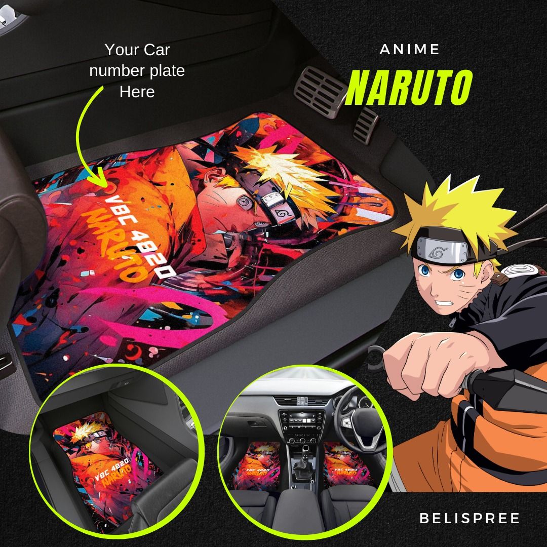 Custom Car Mat Anime One Piece Gear 5 Custom Logo Personalized Car Mats Car Mat Design Custom Design Jujutsu Kaisen Naruto