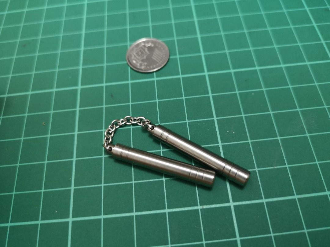 Customize mini Titanium Nunchaku for action figure TMNT Mikey, Hobbies ...