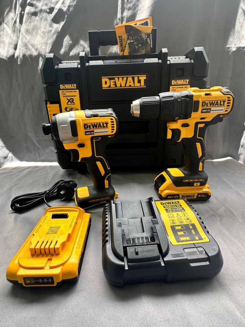 DEWALT BRUSHLESS CORDLESS DRILL AND IMPACT DRIVER, Furniture & Home ...