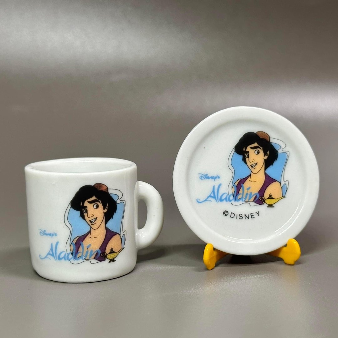 Disney Aladdin & Genie Mini Mug & Plate Collection by Yujin 3cm - Php ...
