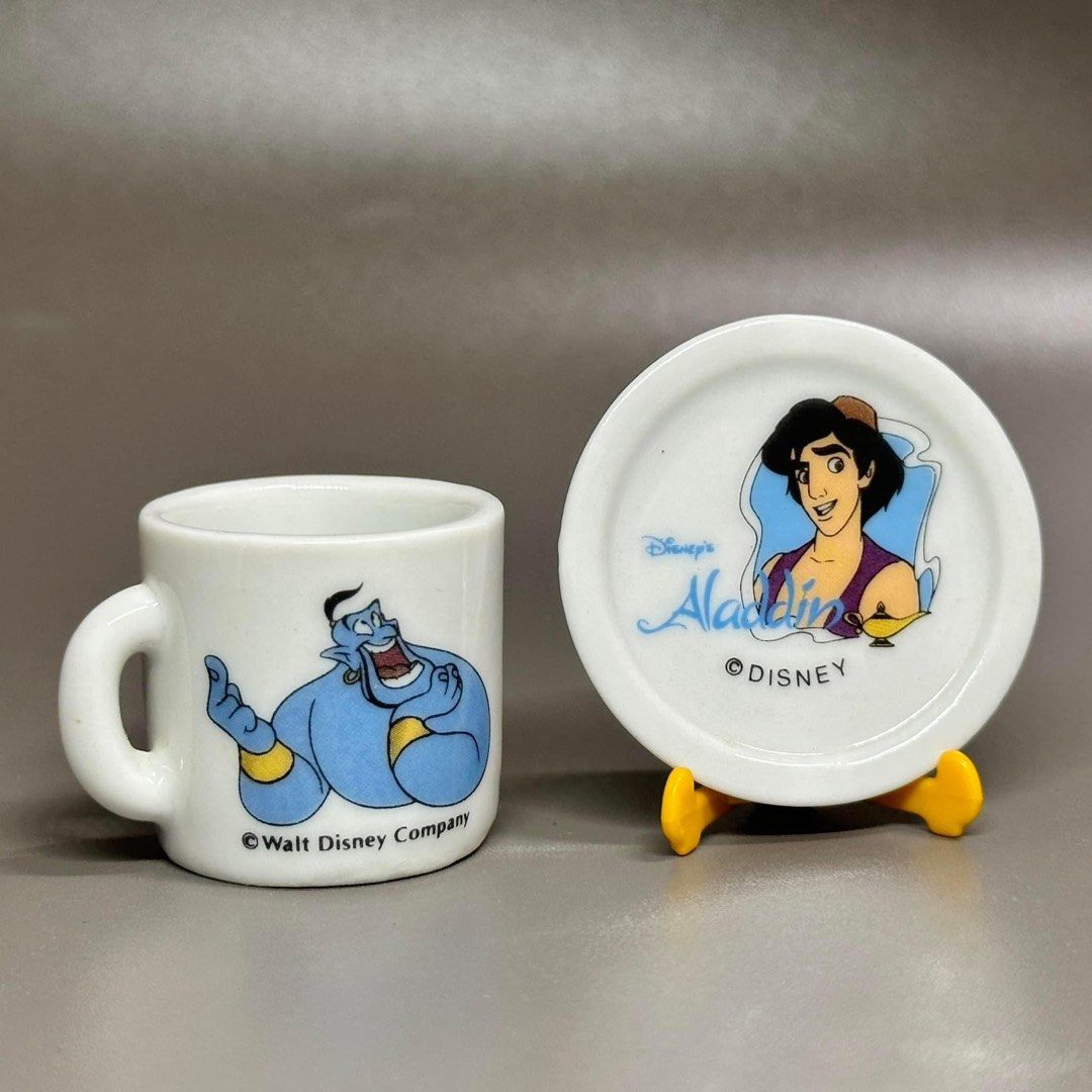 Disney Aladdin & Genie Mini Mug & Plate Collection by Yujin 3cm - Php ...