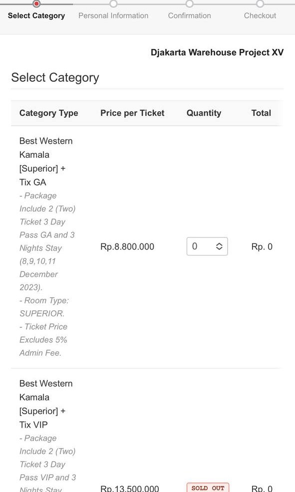 DWP XV GA tickets and 3 nights hotel stay, Tickets & Vouchers, Event ...