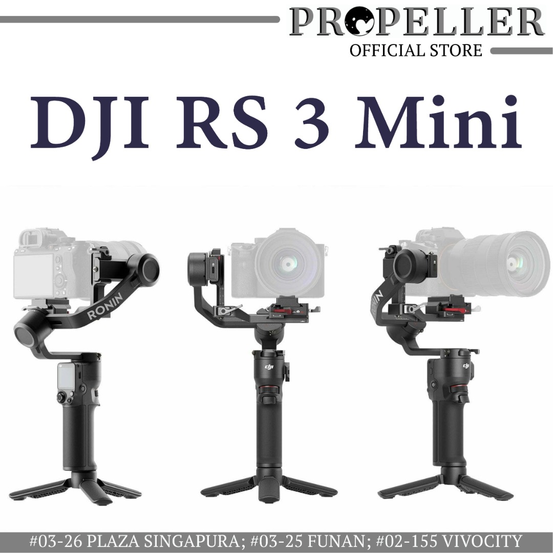 DJI RS 3 Mini 3 Axis Gimbal Stabilizer for DSLR and Mirrorless Camera ...