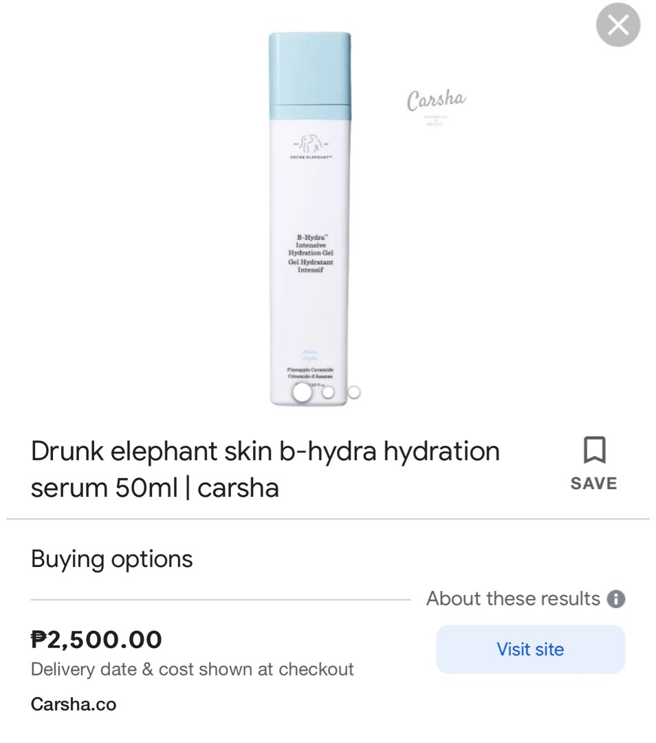 Drunk elephant b hydra hydration, Beauty & Personal Care, Face, Face ...