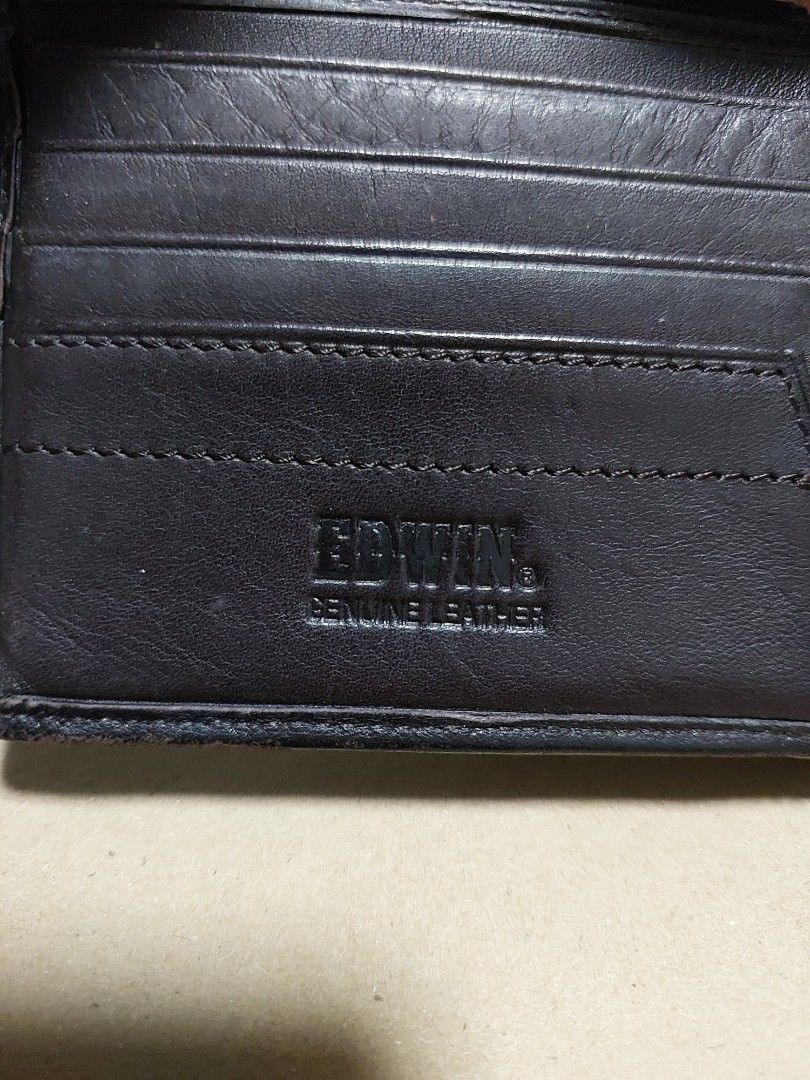 Edwin Mens Leather Wallet, Men's Fashion, Watches & Accessories ...