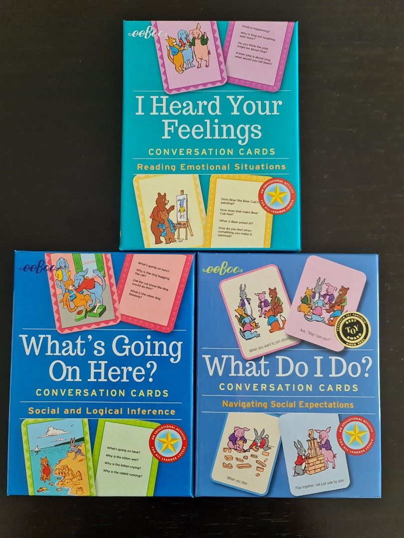 Eeboo conversational cards for social emotional learning, Hobbies ...