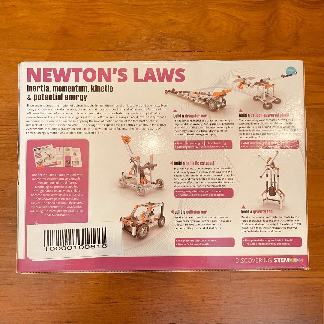 Engino Discovering STEM Newton's Laws Inertia, Hobbies & Toys, Toys & Games on Carousell