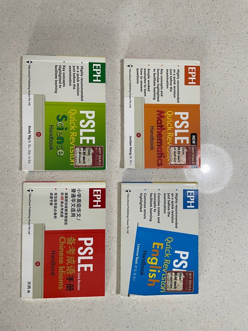 EPH PSLE Quick Revision (Eng, Chi, Sci, Maths), Hobbies & Toys, Books ...