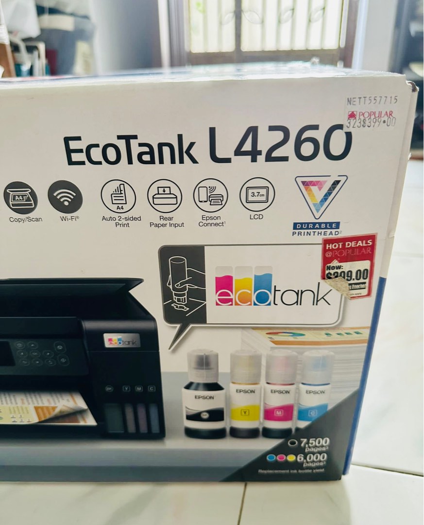 Epson Ecotank L4260, Computers & Tech, Printers, Scanners & Copiers on ...