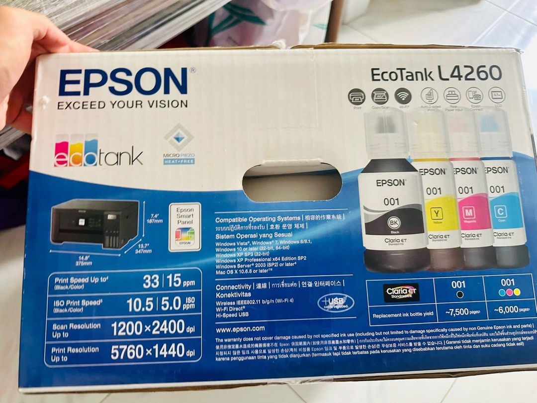 Epson Ecotank L4260, Computers & Tech, Printers, Scanners & Copiers on ...
