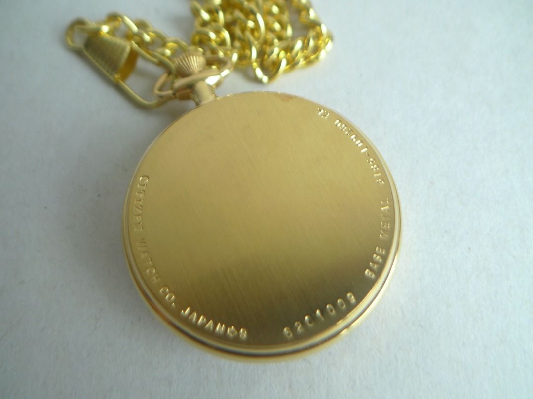 Excellent ! CITIZEN JUNCTION Moon Phase , Quartz Pocket Watch, Men's ...