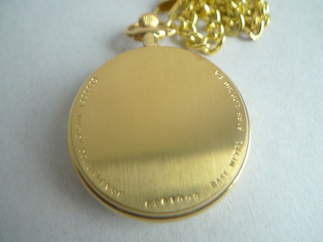 Excellent ! CITIZEN JUNCTION Moon Phase , Quartz Pocket Watch, Men's ...