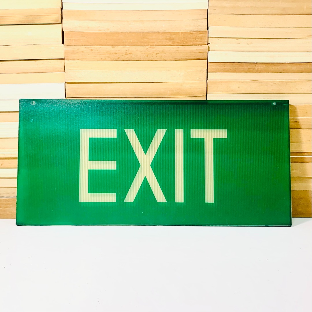 EXIT Sign (Acrylic), Hobbies & Toys, Memorabilia & Collectibles ...