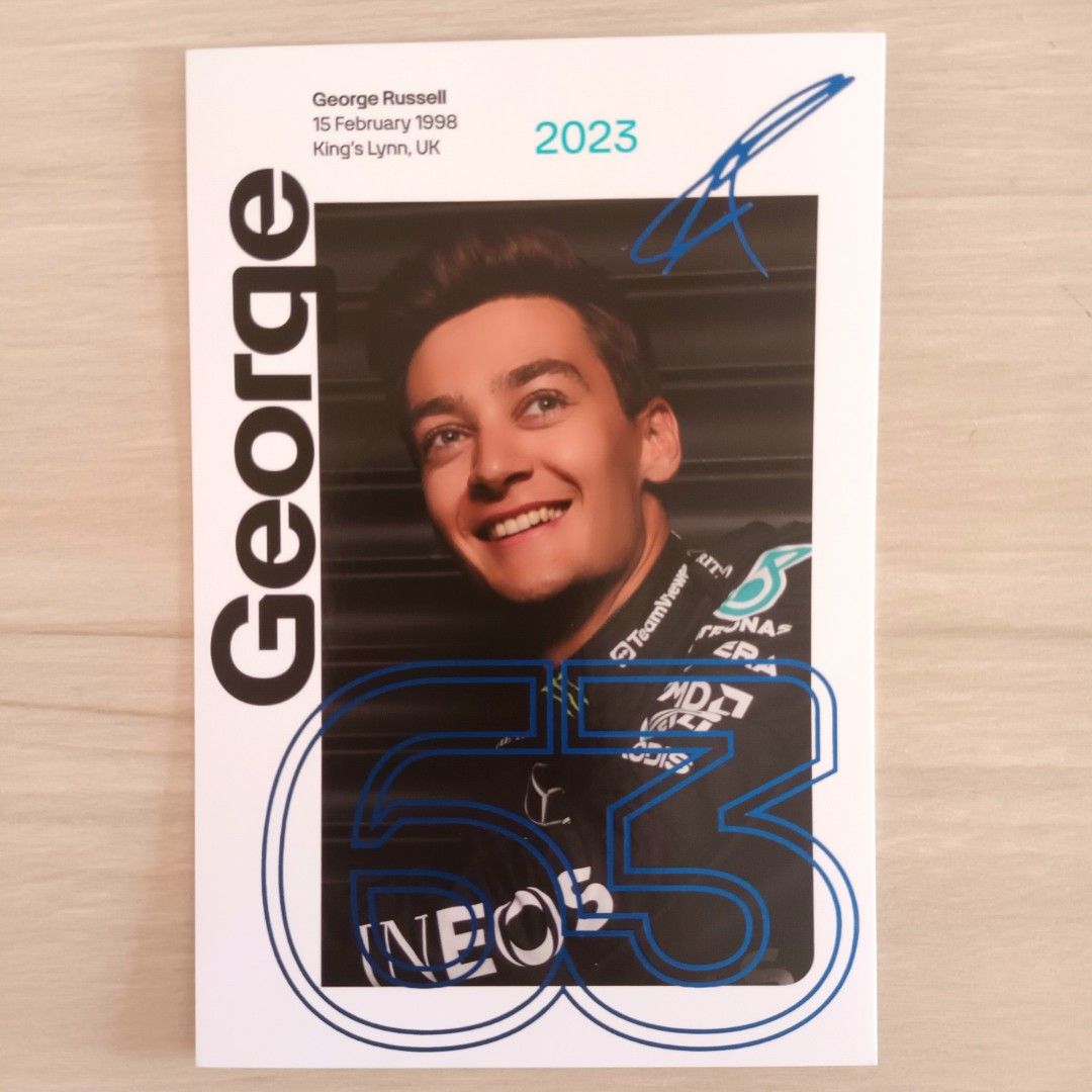 F1 MERCEDES DRIVER'S CARD, Hobbies & Toys, Memorabilia & Collectibles ...