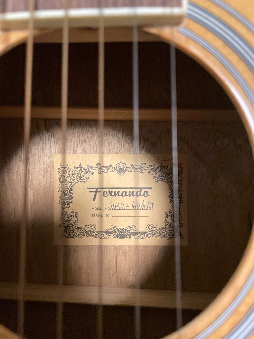 Fernando Acoustic Guitar, Hobbies & Toys, Music & Media, Musical ...