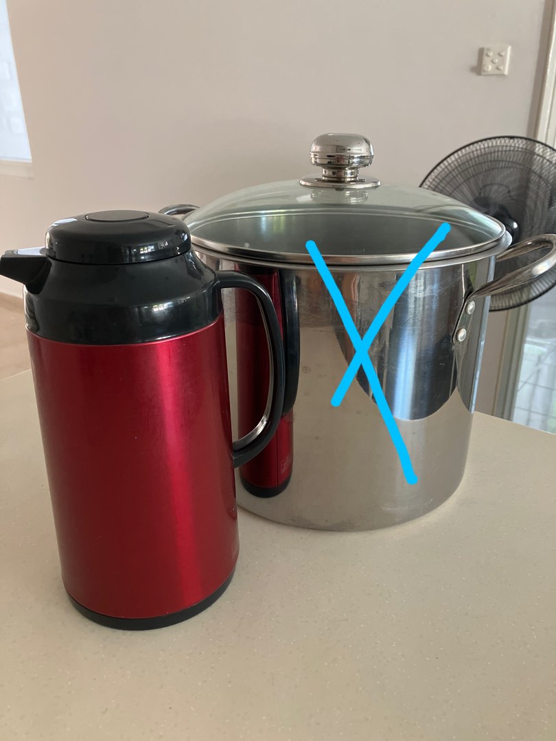 Flask 1 litre and 26" soup pot, TV & Home Appliances, Kitchen Appliances, Other Kitchen ...