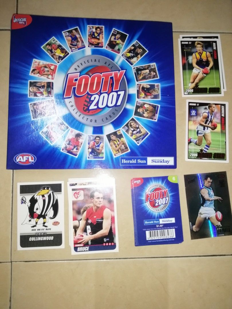 Footy 2007 Collector Cards with album, Hobbies & Toys, Collectibles & Memorabilia, Vintage ...