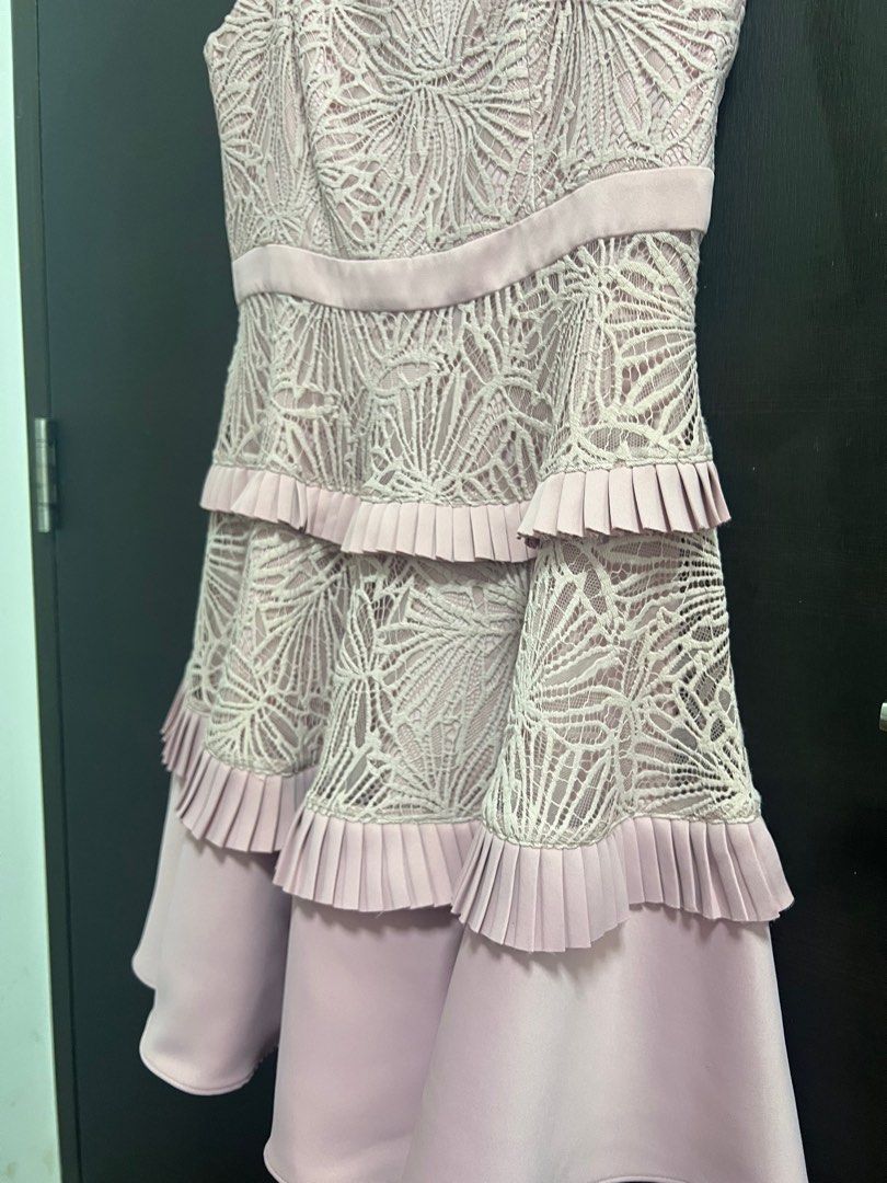 Glinda Wicked inspired! FOREVER NEW Strappy lace mini pink dress, Women ...